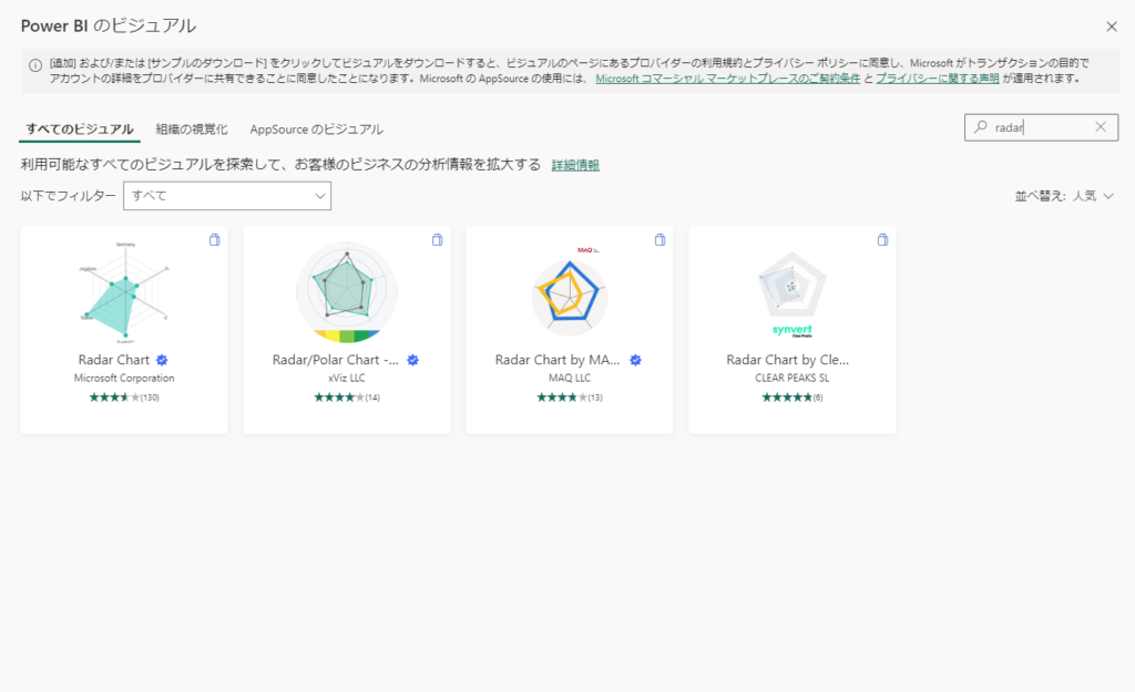 Power BI レーダーチャートの作り方 | DataSeeds～データエンジニアの備忘録～